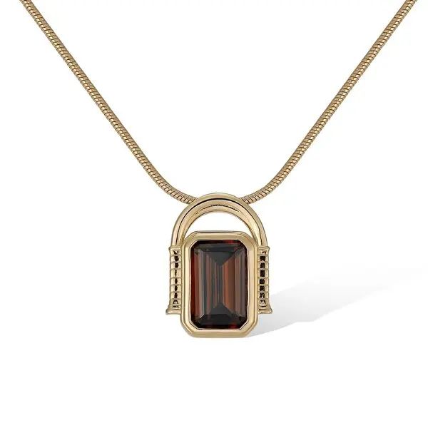 RETRO CHIC Olympieion Gold-plated Necklace - Gold/brown