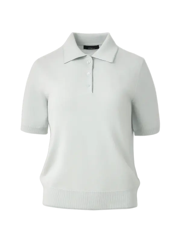 ELUNE MODE Classic Knit Polo - Blue