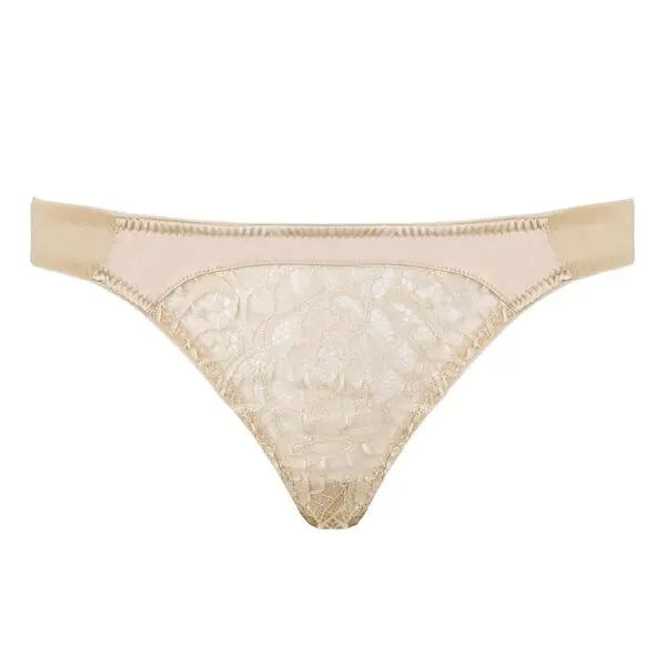 EMMA HARRIS Tiffany Mesh Back Thong - Gold