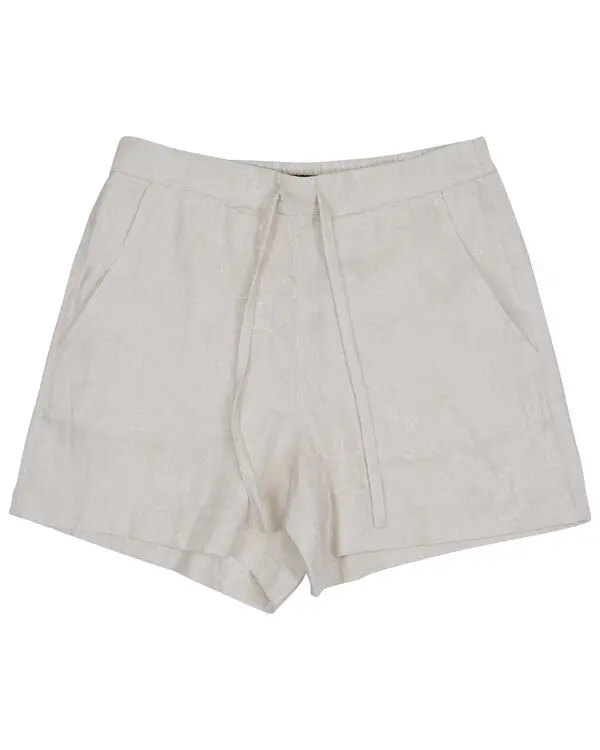 LORDS OF HARLECH Leanne Paisley Linen Short - White