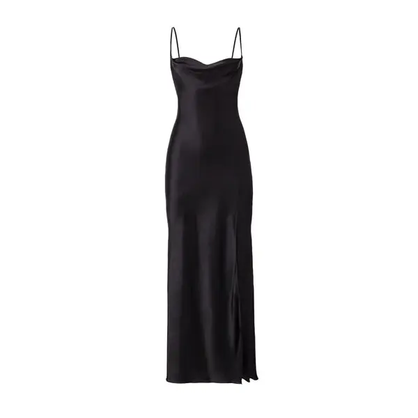 LITA COUTURE Floor-length Silk Gown - Black