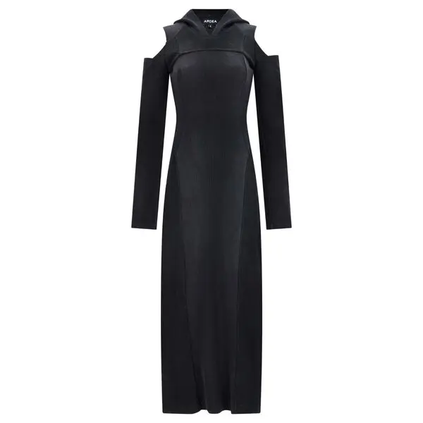 ARDEA Hooded Stealth Dress