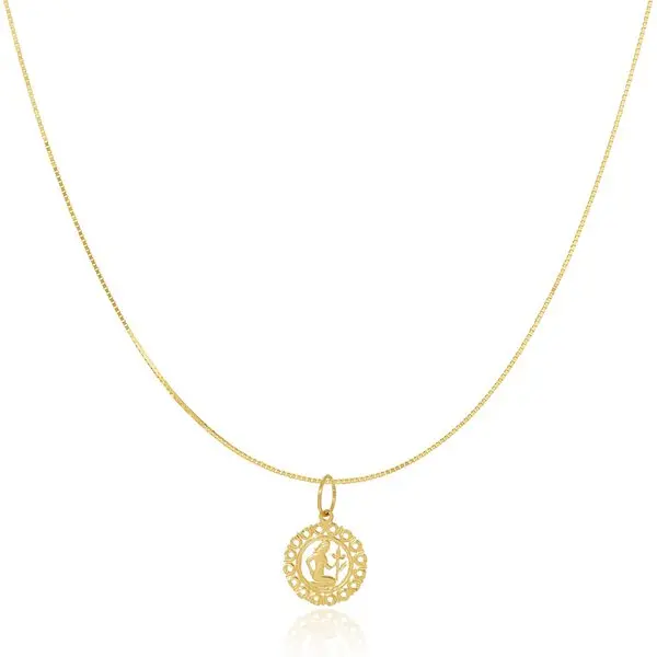Maya Brenner Designs Zodiac Virgo Necklace - Gold