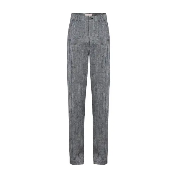 PCFG Free Heaven Linen Suit Pants - Grey