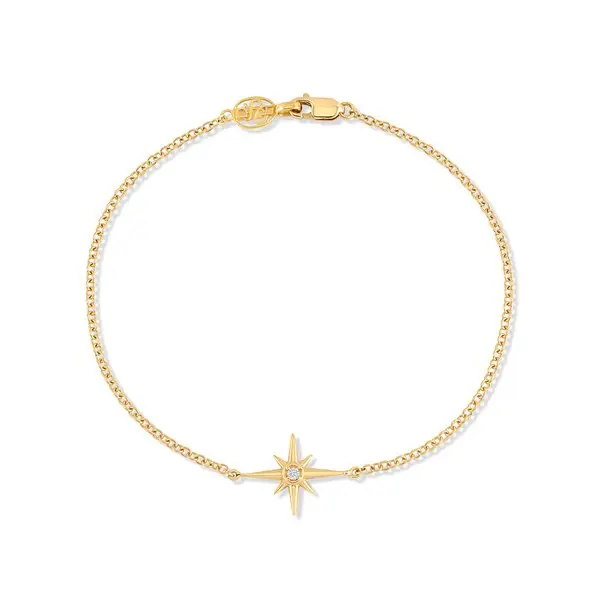 DOWER & HALL North Star Diamond Bracelet - Gold