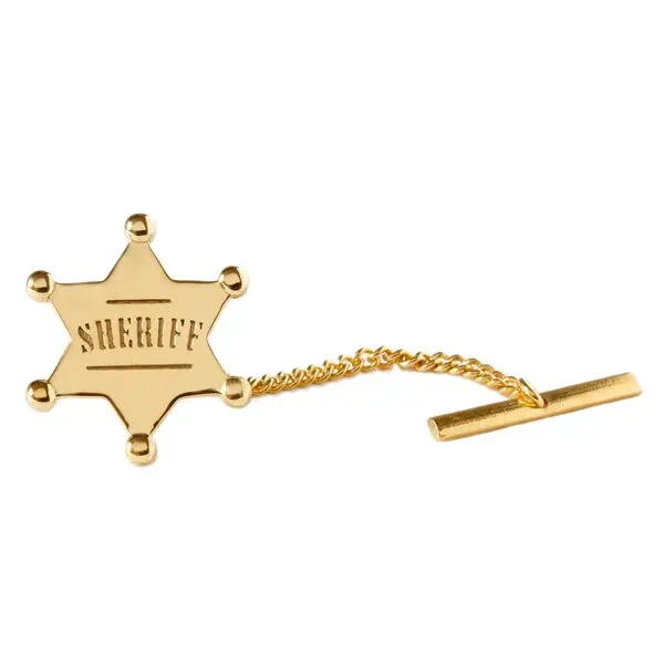 LEE RENEE Sheriff Badge Lapel Pin - Gold