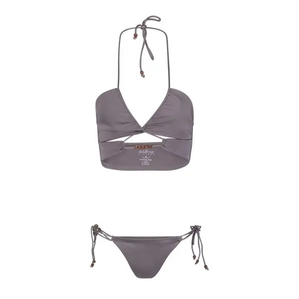 THE DELAROSE SISTERS Beaded Bikini Set - Brown