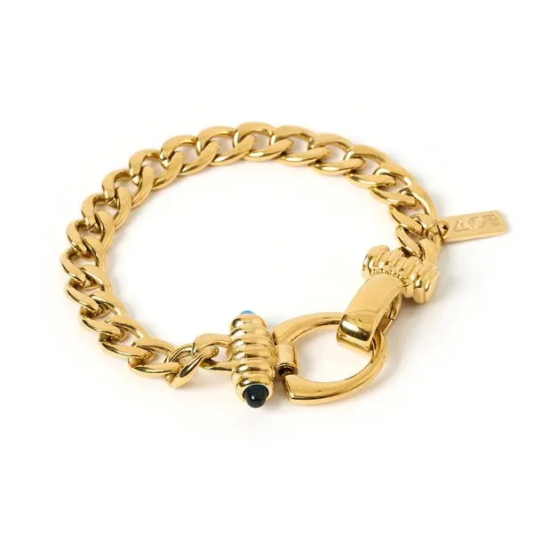 ARMS OF EVE Tauba Gold Bracelet - Gold/blue