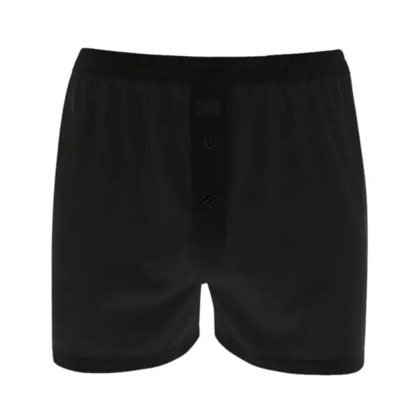 ZD ZERO DEFECTS Boxer Hilo – Luxurious Mercerized Cotton Boxer Color - Black