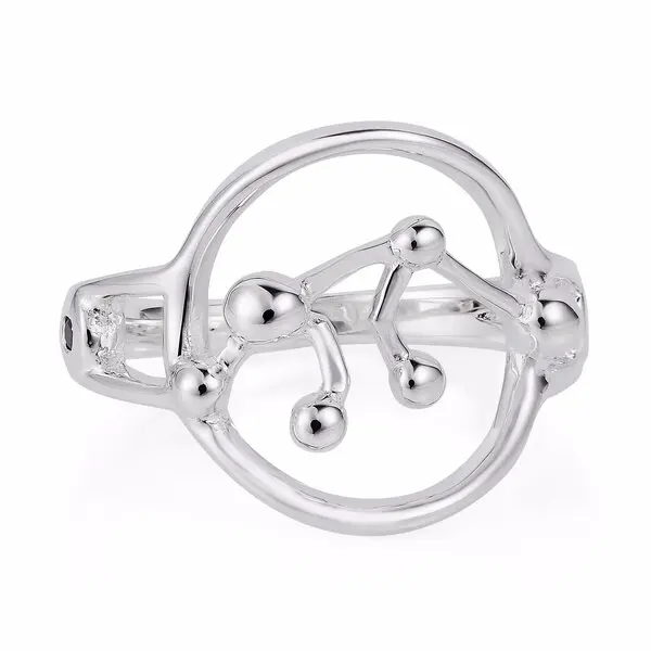YASMIN EVERLEY JEWELLERY Aquarius Astrology Ring - Silver
