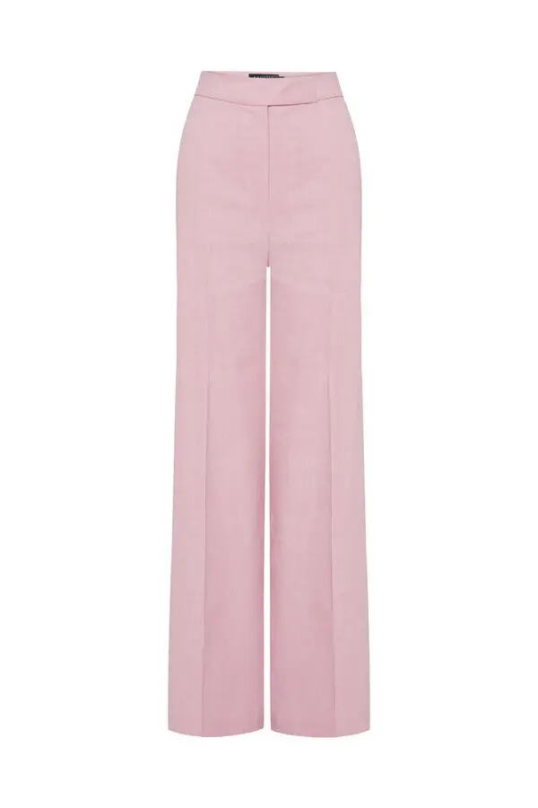 EXQUISE Relaxed Fit Linen Trousers