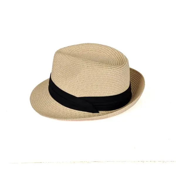 DAVID WEJ Hugo Trilby Straw Hat - White
