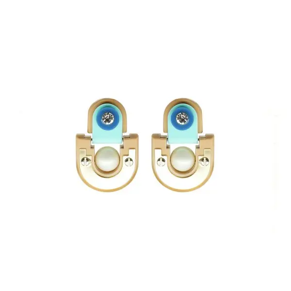 GISSA BICALHO Acrylic Tikal Earrings - Pink