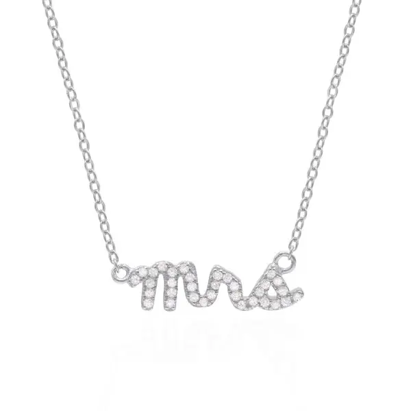 LUNA CHARLES Leia Mrs Necklace - Silver