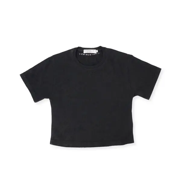 BRADFORD ROW Sirena Distressed Crop Tee