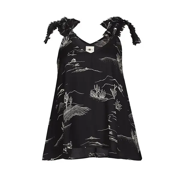 EM & SHI Tie-up Tencel Top