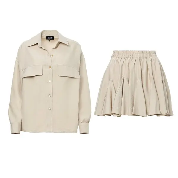 BLUZAT Blouse And Skirt Set