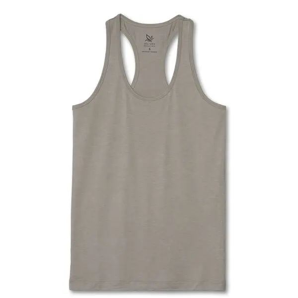 ON/OFF ESSENTIALS Bamboo Scoop Neck Tank - Grey