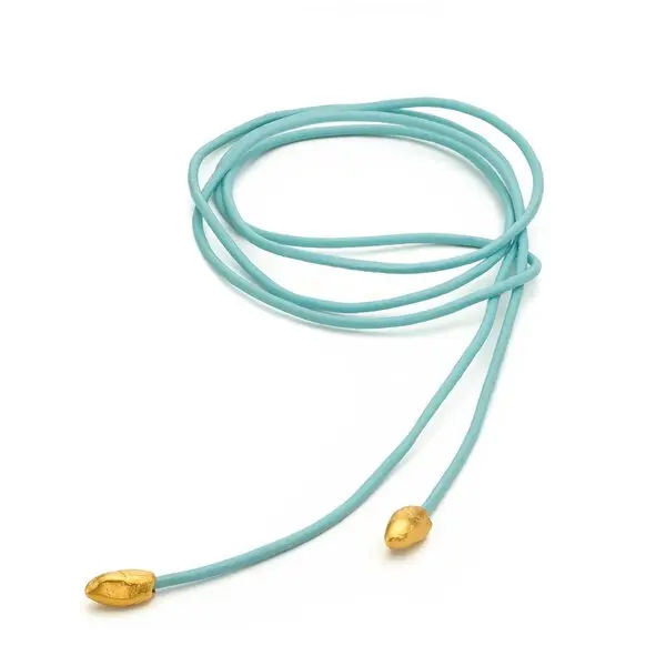 EVA REMENYI Origin Bow Necklace - Blue