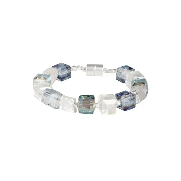 Saachi Faceted Bead And Stone Bracelet - Blue