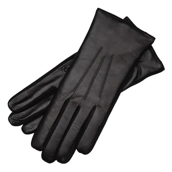 1861 GLOVE MANUFACTORY Handmade Nappa And Suede Gloves - Black
