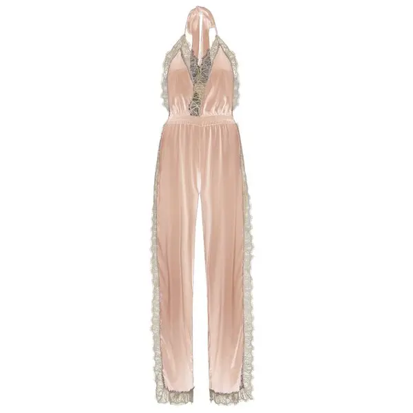NOBLESSE OBLIGE Open Leg Romper - Rose Gold