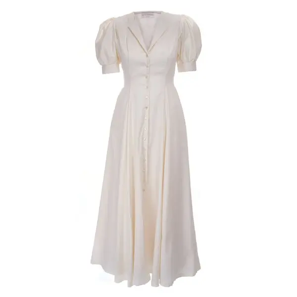SOFIA TSERETELI Cotton Frock Coat Style Dress