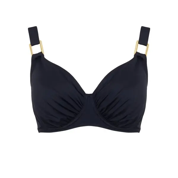 CORE SWIM Full Cup Dd+ Bikini Top - Black