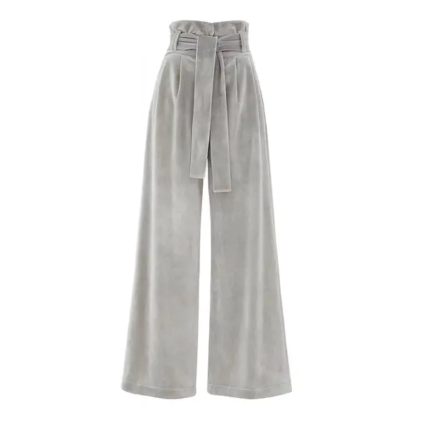 JULIA ALLERT High Waist Velvet Trousers