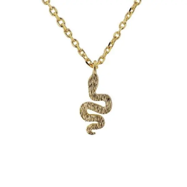 BERMUDA WATCH COMPANY Annie Apple Rio Snake Pendant Necklace - Gold