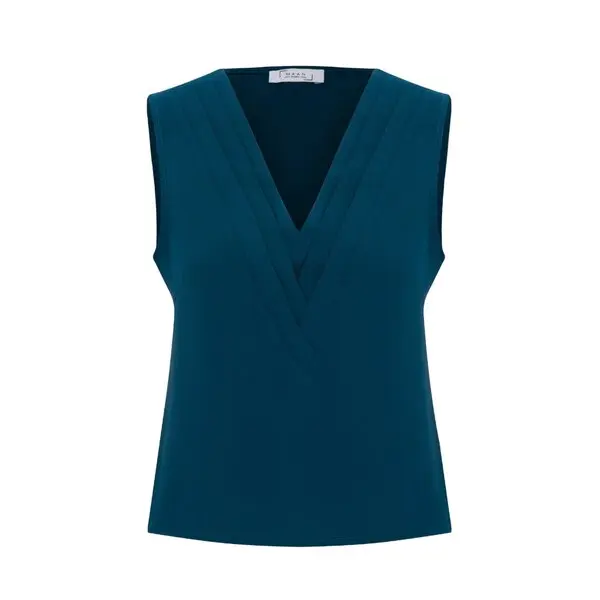 MAAN ISTANBUL V-neck Sleeveless Blouse