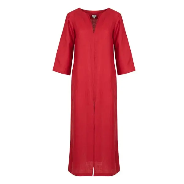 ANTRA DESIGNS Linen Maxi Dress