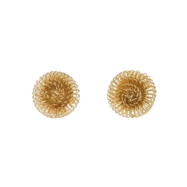 Pat’s Jewelry Flower Clip-on Earrings - Gold