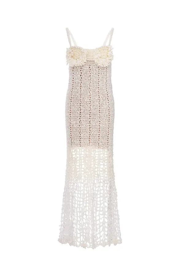 ANDREEVA Chrysanthemum Crochet Dress