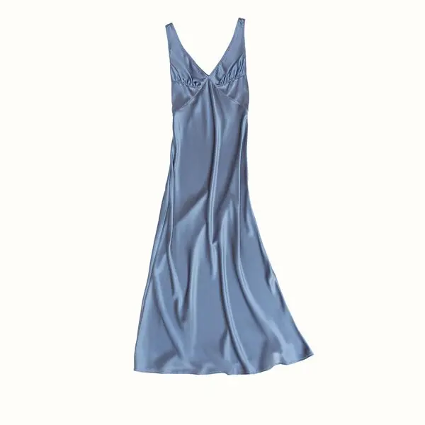 23RD AUGUST . Infatuated Silk Maxi Dress - Grey