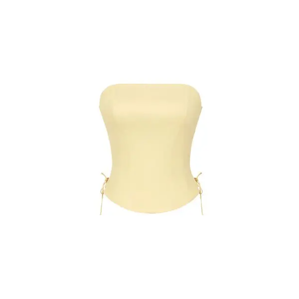ELSAVA Cotton Corset - Yellow