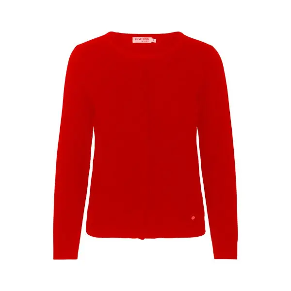 TIRILLM Emilie Cashmere Cardigan - Red