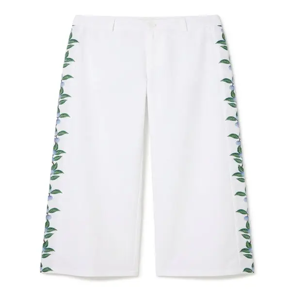 ASHITA FERNANDES Wide-leg Ankle-length Trousers - White