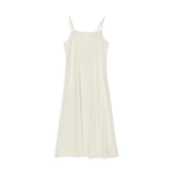 ROCH PEREL Satin A-line Slip Dress - White
