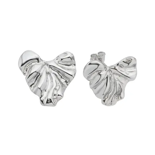 LINYA JEWELLERY Heart Earring - Silver