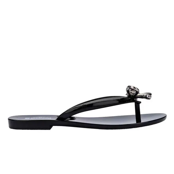 Melissa Harmonic Iris Thong Sandals - Black