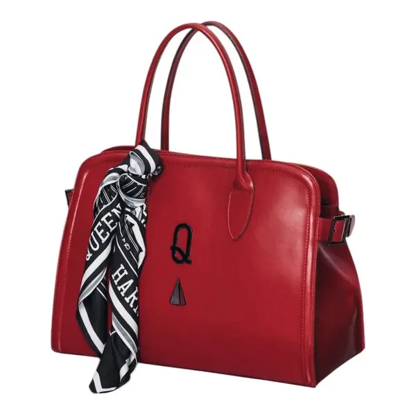 VAZAF Structured Leather Handheld Bag