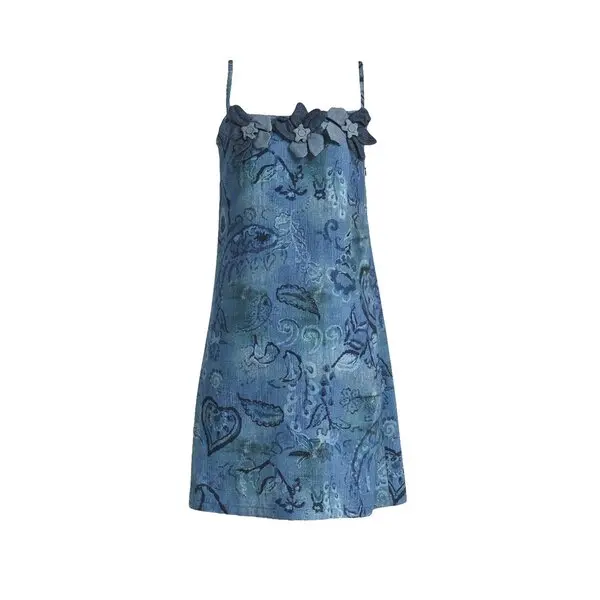 LALIPOP DESIGN Floral Appliqué Mini Dress