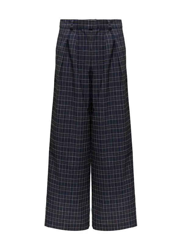 HELENE GALWAS Heike Plaid Trousers