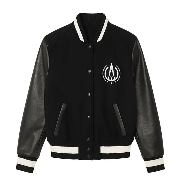 BORN IN EXILE Wool Varsity Jacket