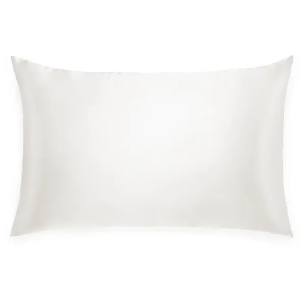 SILK WORKS Ivory King Size Pillowcase - White