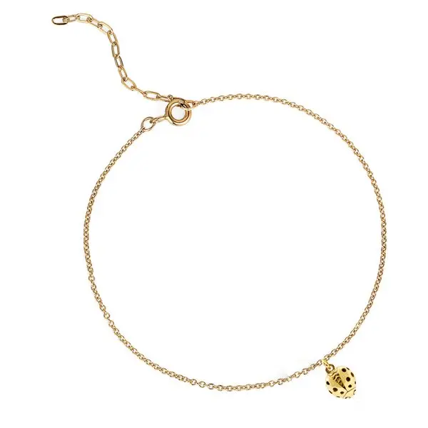 LEE RENEE Ladybird Vermeil Bracelet - Gold