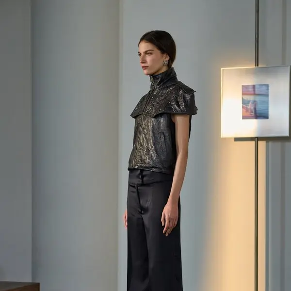 LORENA SARAVIA Leather Vest