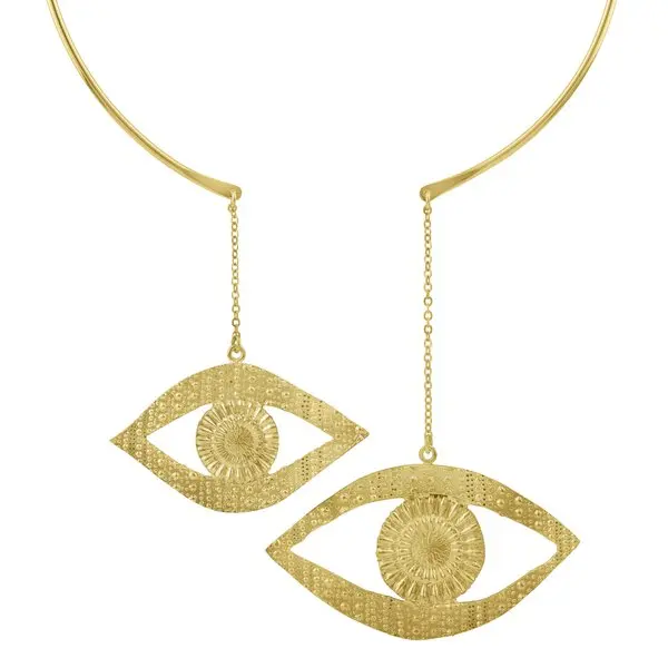 SOPHIE SIMONE DESIGNS Dos Ojos Choker - Gold