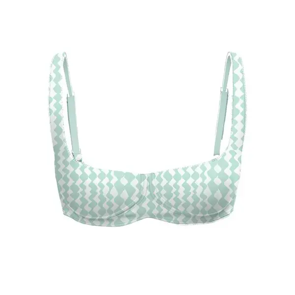BLACKBOUGH SWIM Elena Underwire Bikini Top - White